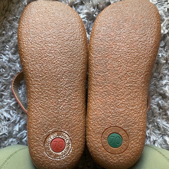 Kickers | Shoes | Kickers Red Leather Sandals Womens Us95 Euro 4 | Poshmark